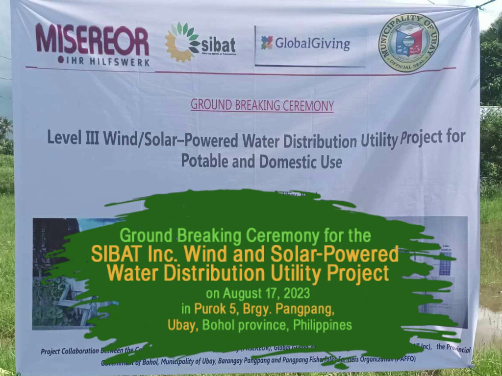 SIBAT Inc. Wind and Solar-Powered Water Distribution Utility Project ...